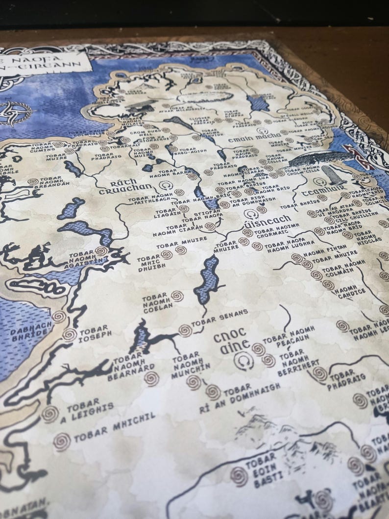 Limited Edition Map Irish Version - Etsy Israel