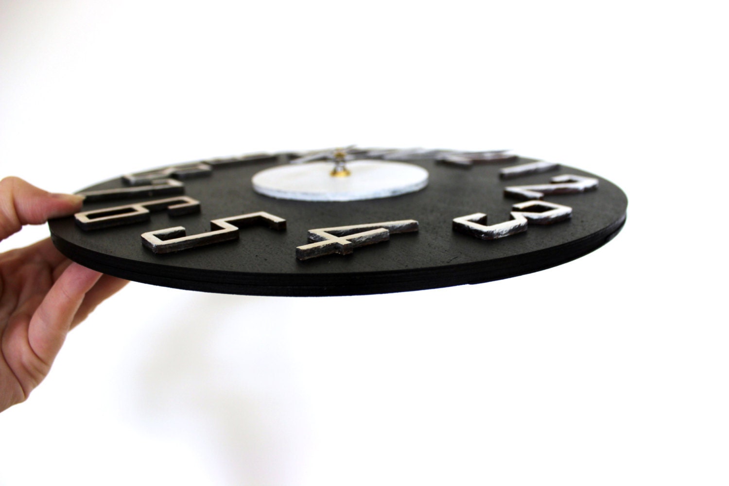 Modern Wall Clock, Wall Decor, Black White Wall Clock - Etsy