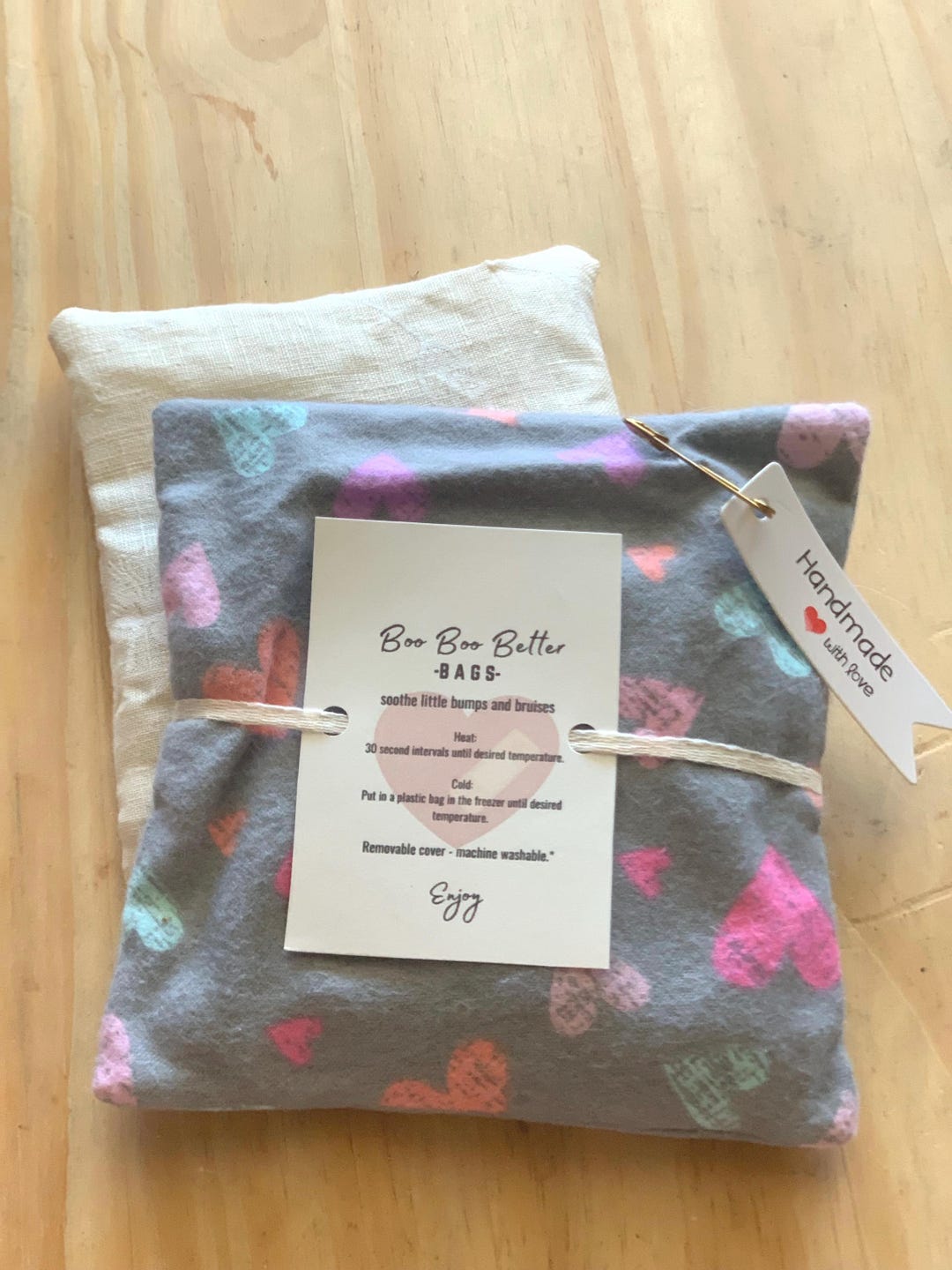 Kids Boo Boo Rice Bag, Removable Cotton Cover, Heat or Cold Pack - Etsy
