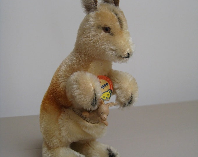 Steiff Vintage Kangoo Kangaroo Raised Script Button Bear - Etsy