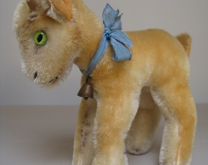 Steiff Vintage Zicky Goat - Steiff Raised Script Button - Original ...