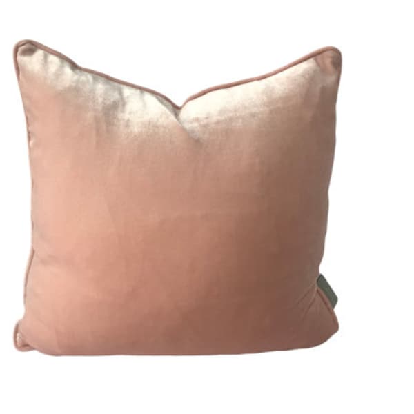 Salmon Velvet Pillow - Etsy