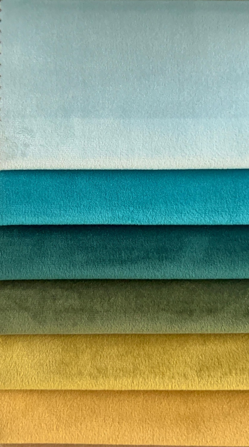Velvet Upholstery, FABRIC ONLY, Mint Décor Fabric, Furniture Not ...