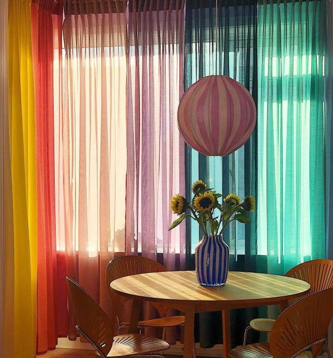 Chiffon Sheer Curtains, Sell as a Pair, Curtains for Homes and ...