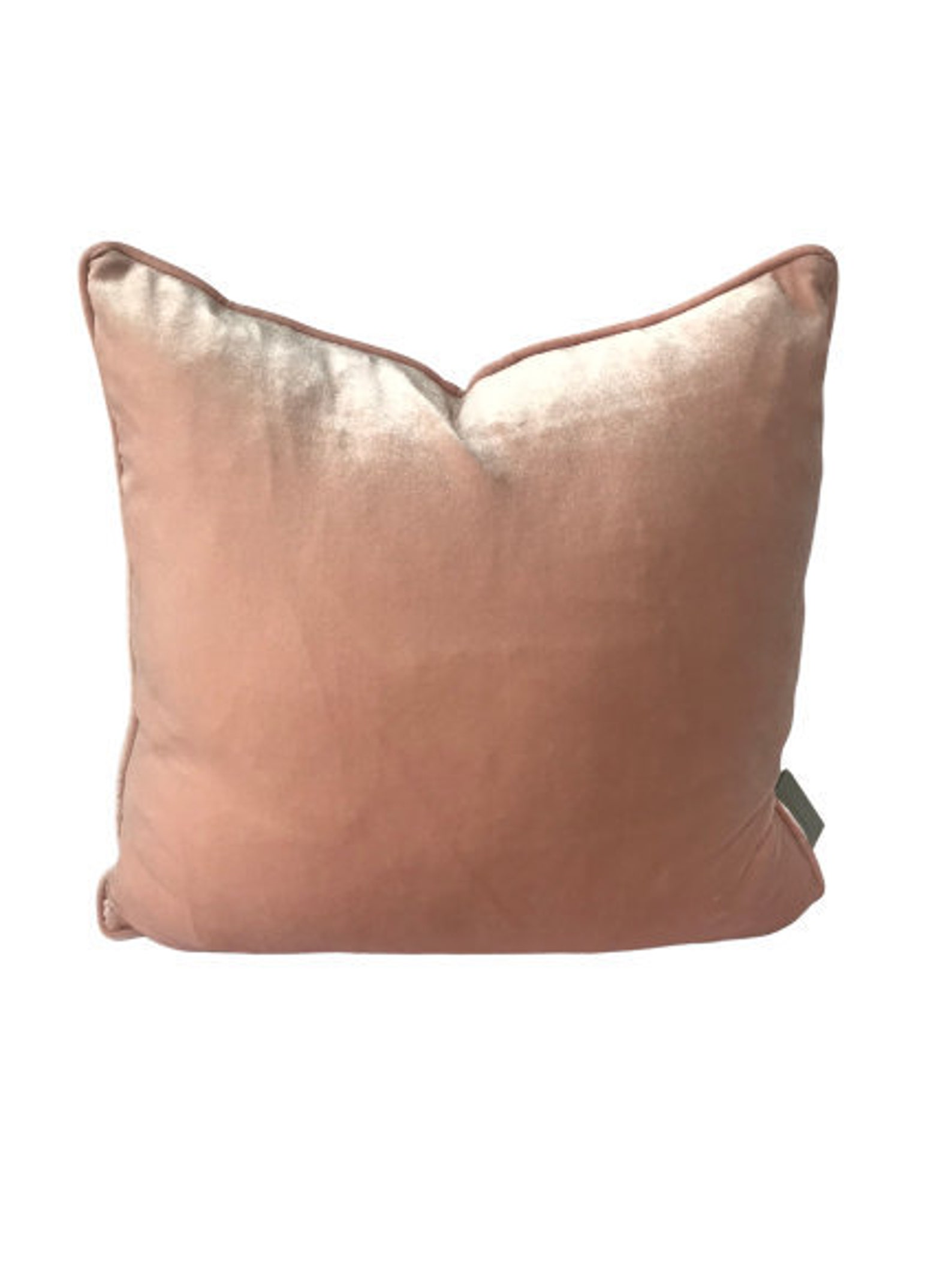 Fabric By The Yard Salmon Velvet Pillow Cover and Peach | Etsy