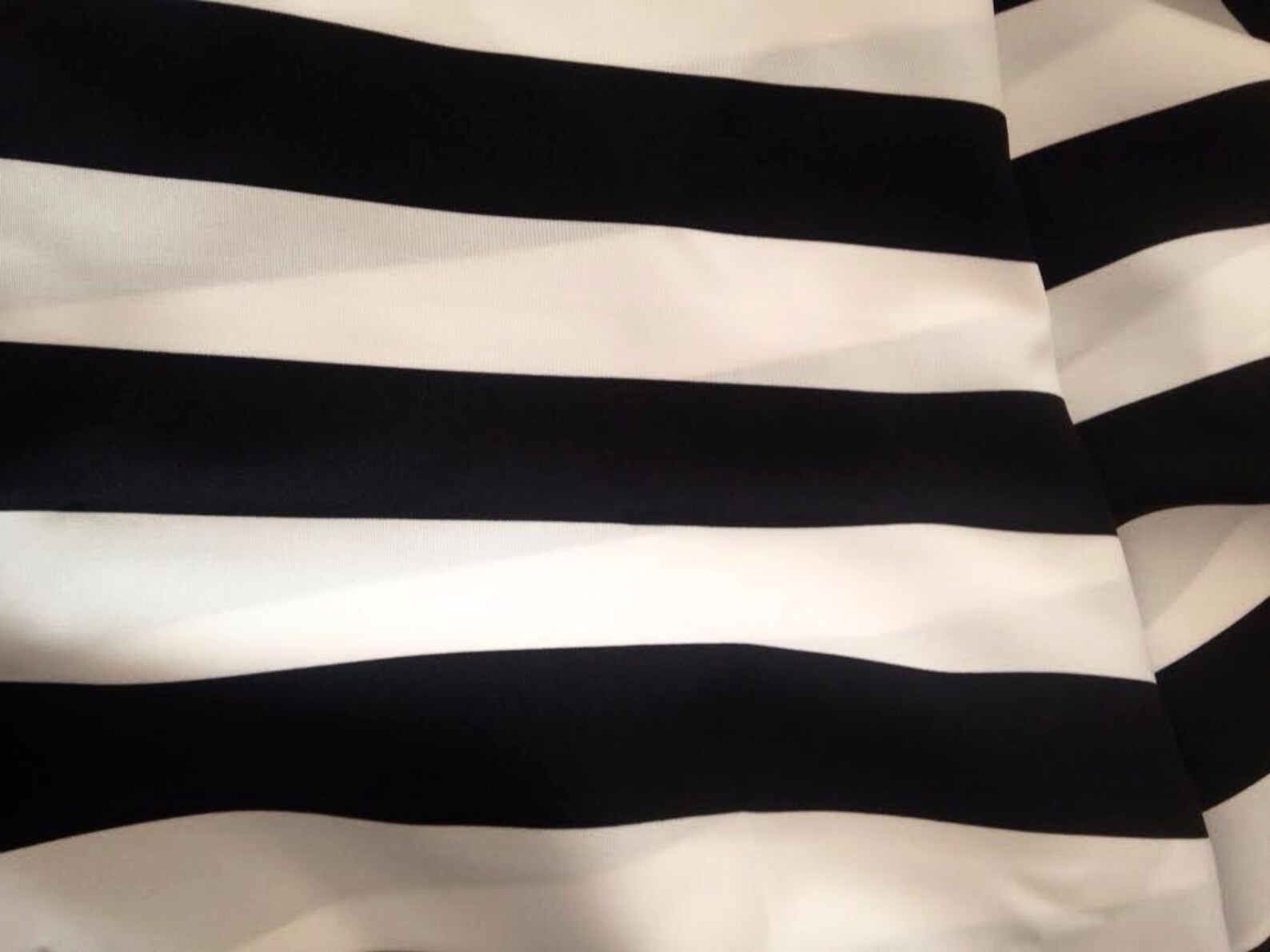 Striped Black and White Fabric Width 55 Sold by the - Etsy