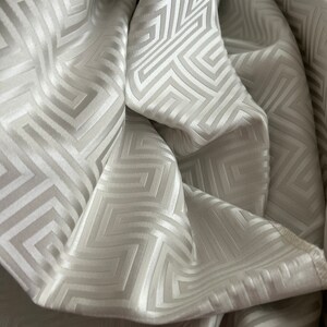 Satin Greek Key Design Fabric, Decor and Upholstery - Etsy