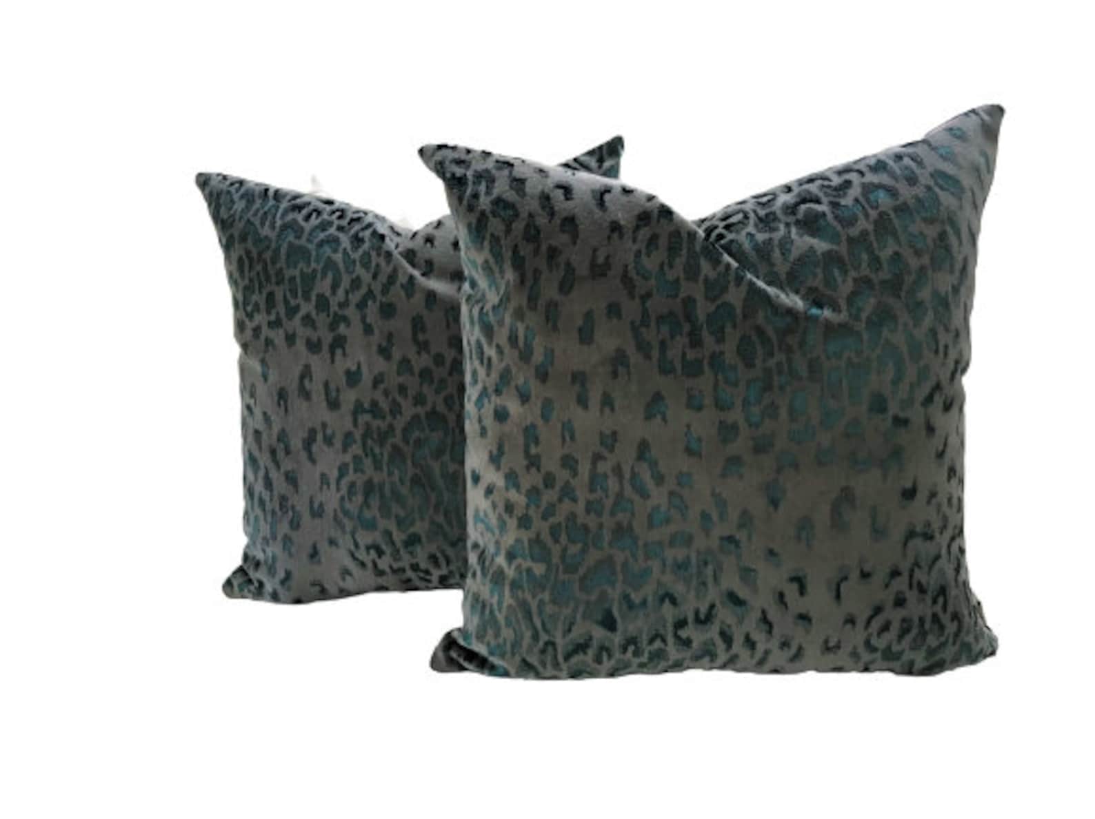 Animal Print Velvet Pillow Cover Luxe Cushion Collection - Etsy