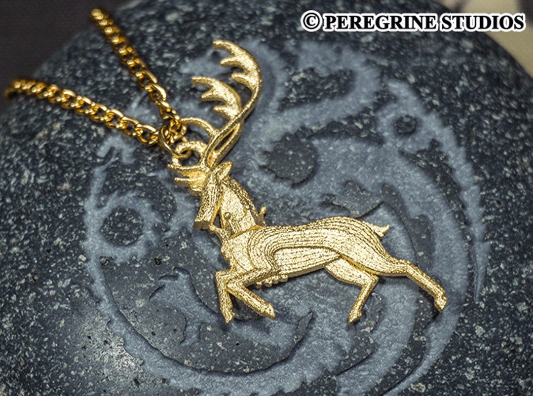 House Baratheon Pendant (gold-plated Steel) - Etsy