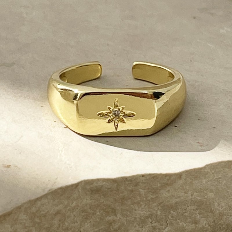 Square Diamond Cuff Ring - Etsy