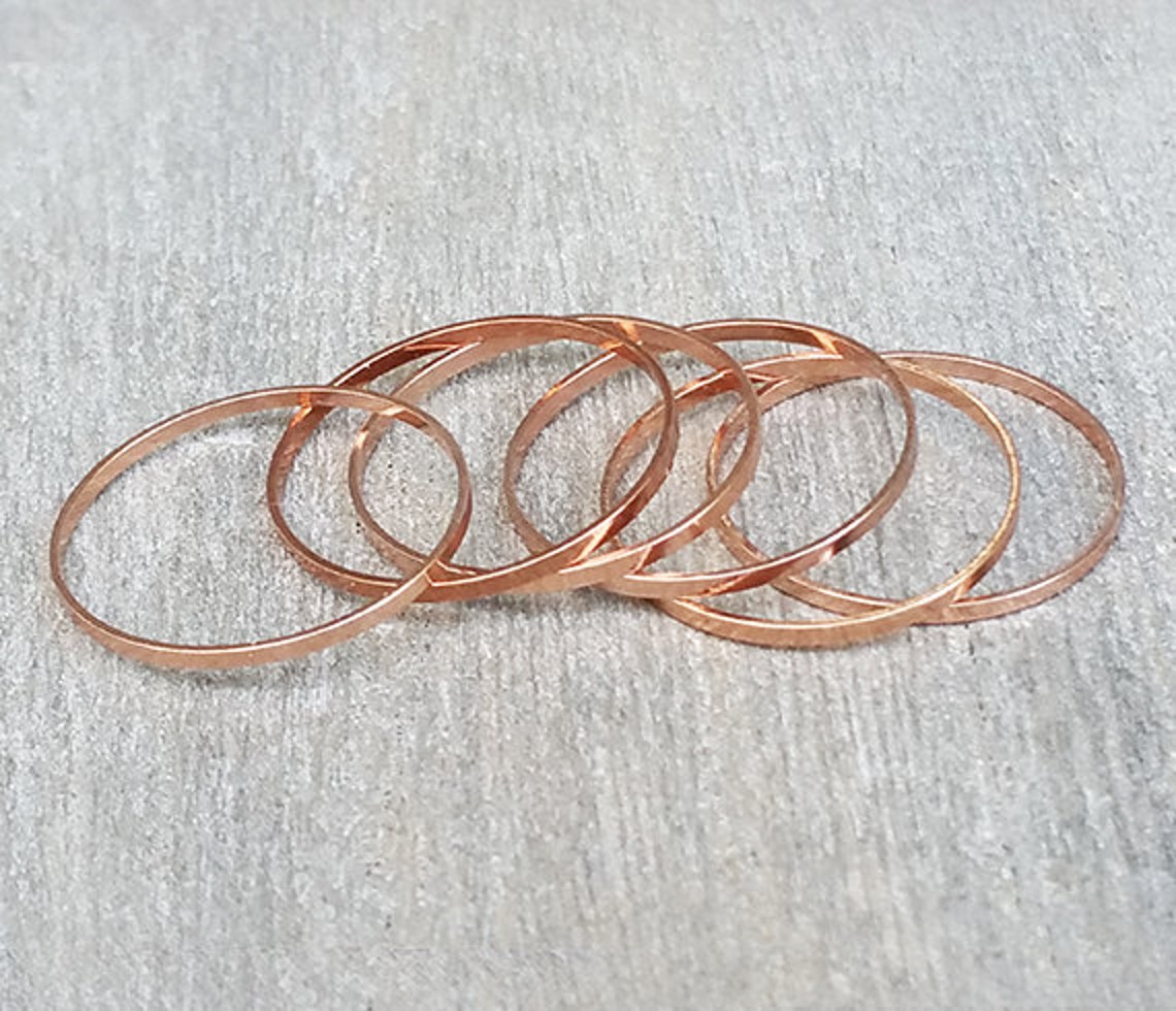 Gold Ring Stacking Rings Knuckle Rings Gold Shiny Bands - Etsy Israel