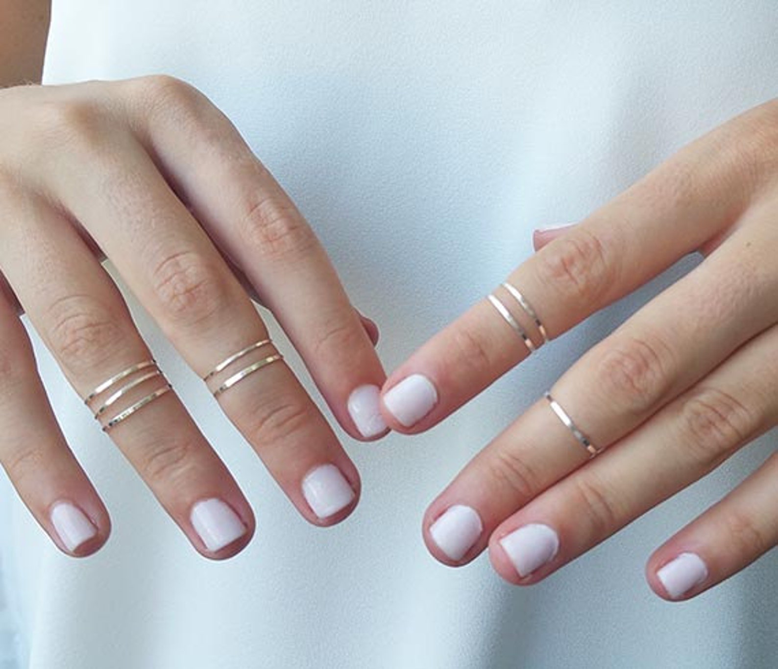 8 Above the Knuckle Rings Silver Stacking Ring Knuckle - Etsy