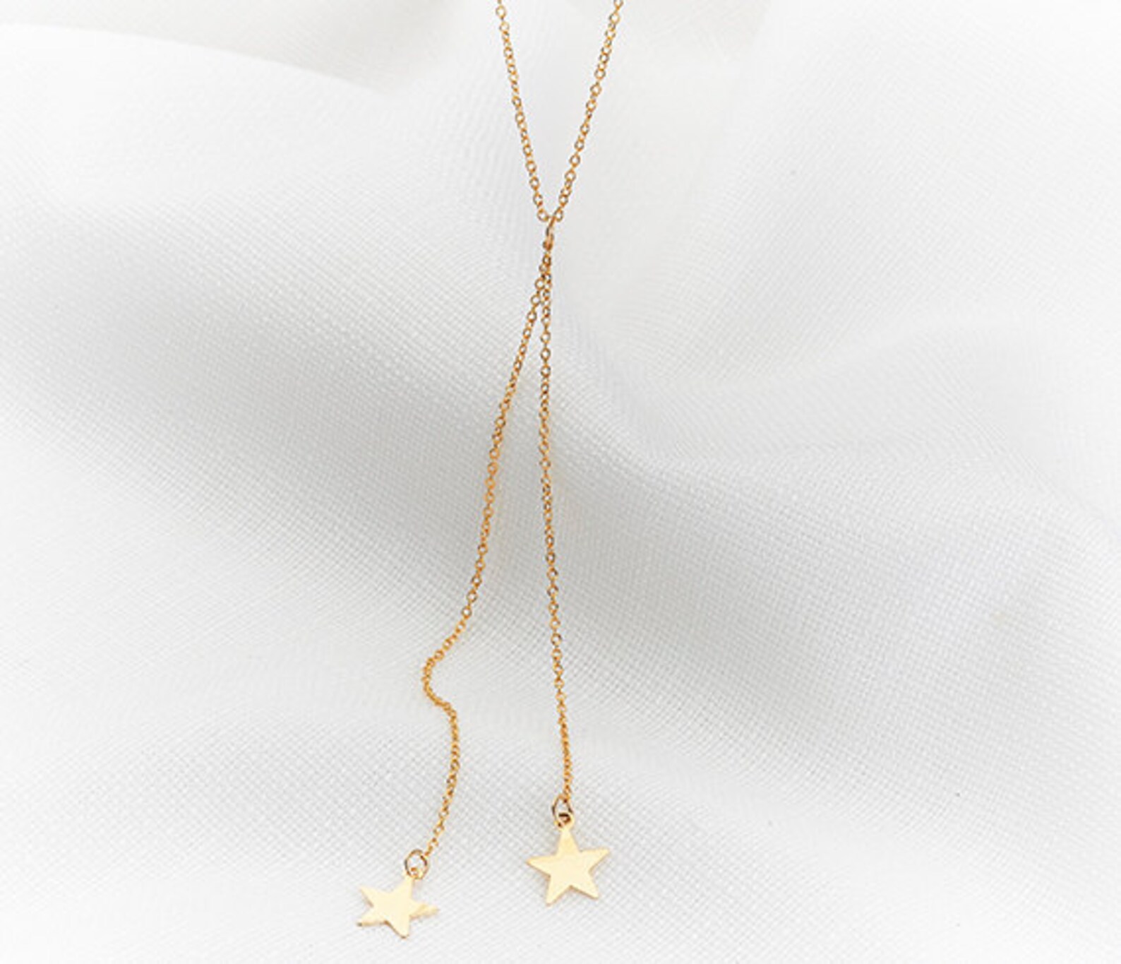 Gold Y Necklace Gold Long Necklace Drop Necklace Layered - Etsy