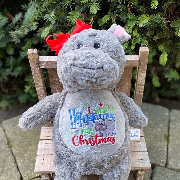 Stuffed Hippo - Etsy