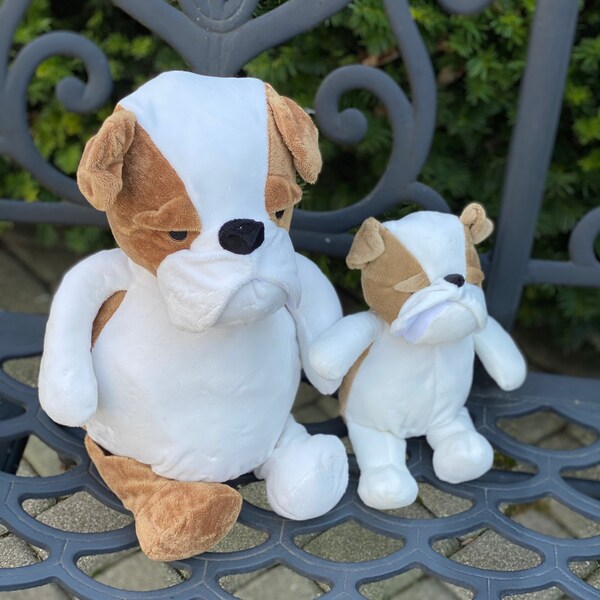 American Bulldog Stuffed Animal - Etsy