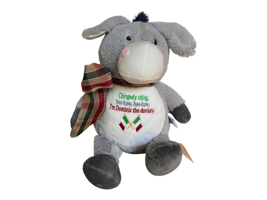 Dominic the Donkey, Christmas Tradition, Dominic Song, Christmas Plush ...