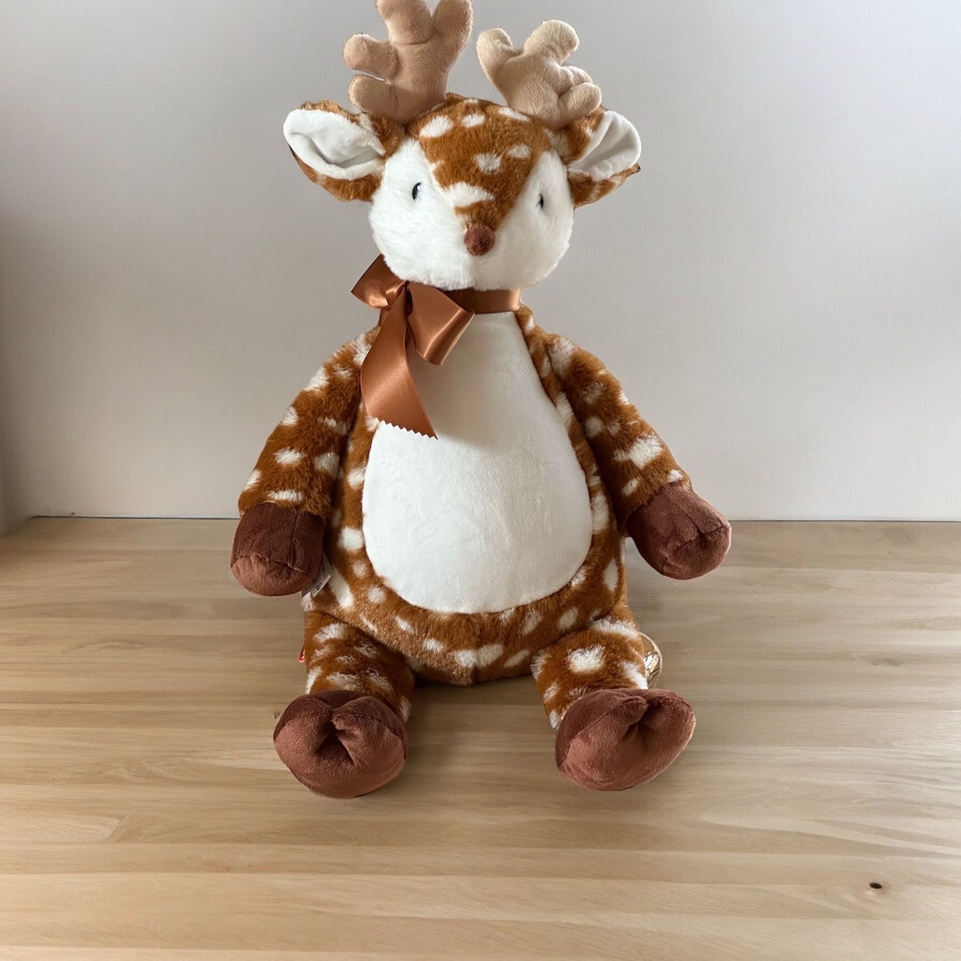 Plush Fawn, Baby Deer, Woodland Nursery, Birth Announcement, Plush Deer ...