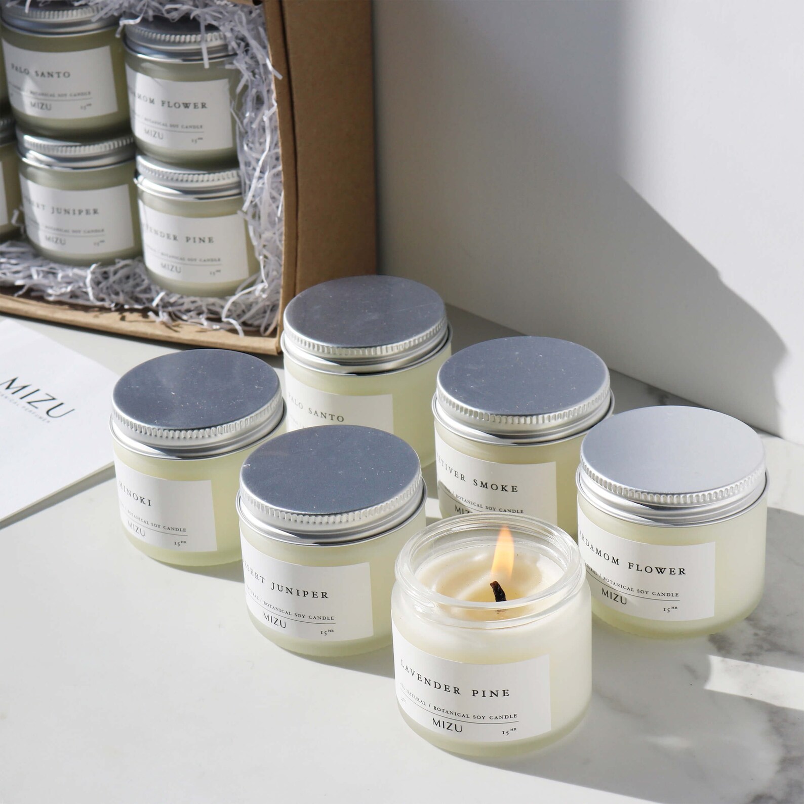 CANDLE DISCOVERY SET of 6 All Natural Meditation Candle - Etsy