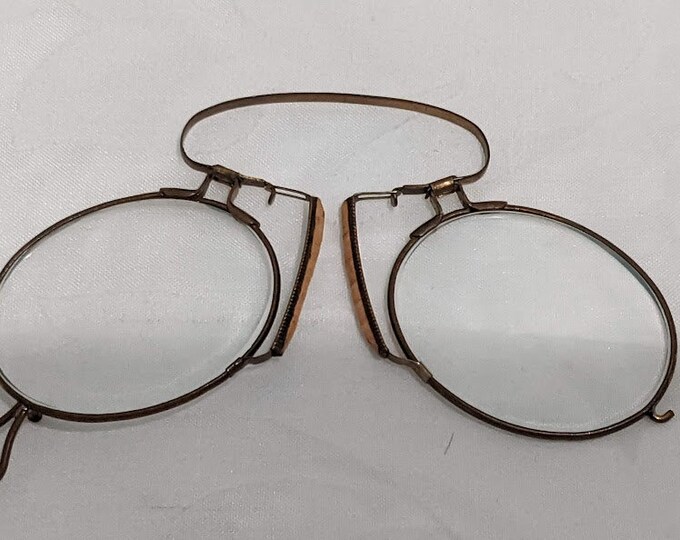 Antique Pince Nez Glasses. Victorian Era Nose Glasses. - Etsy