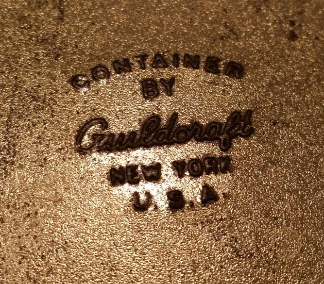 Vintage Guildcraft NY Cookie Tin. Gold Pressed Flower Embossed Cookie ...