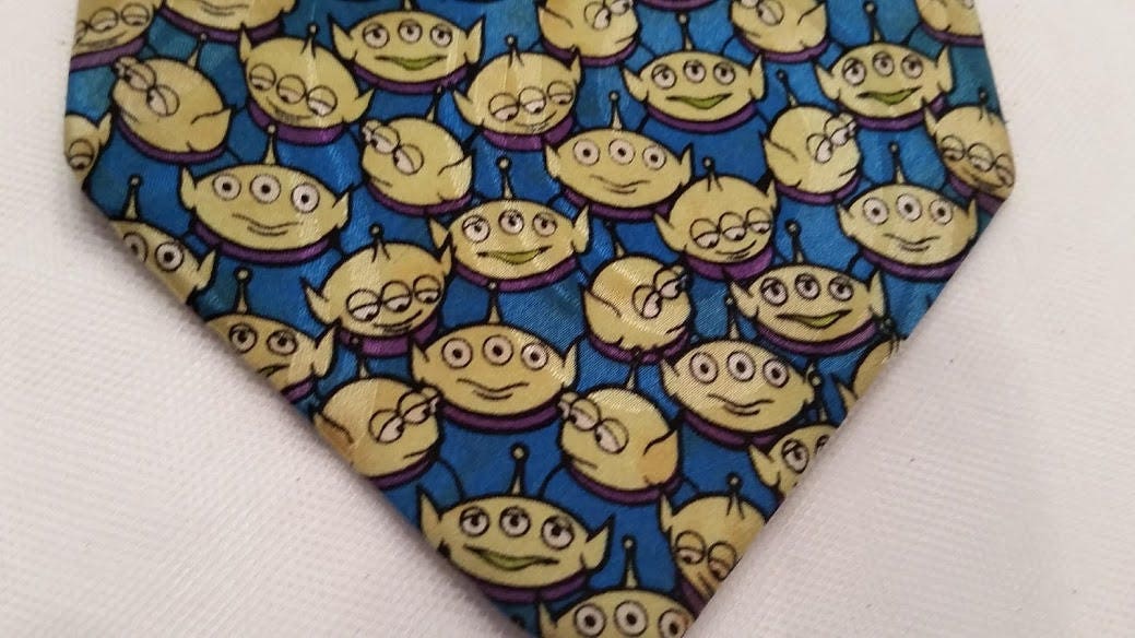 Disney TOY Story Alien Novelty Neck Tie. Whimsical Toy Story Alien Tie ...