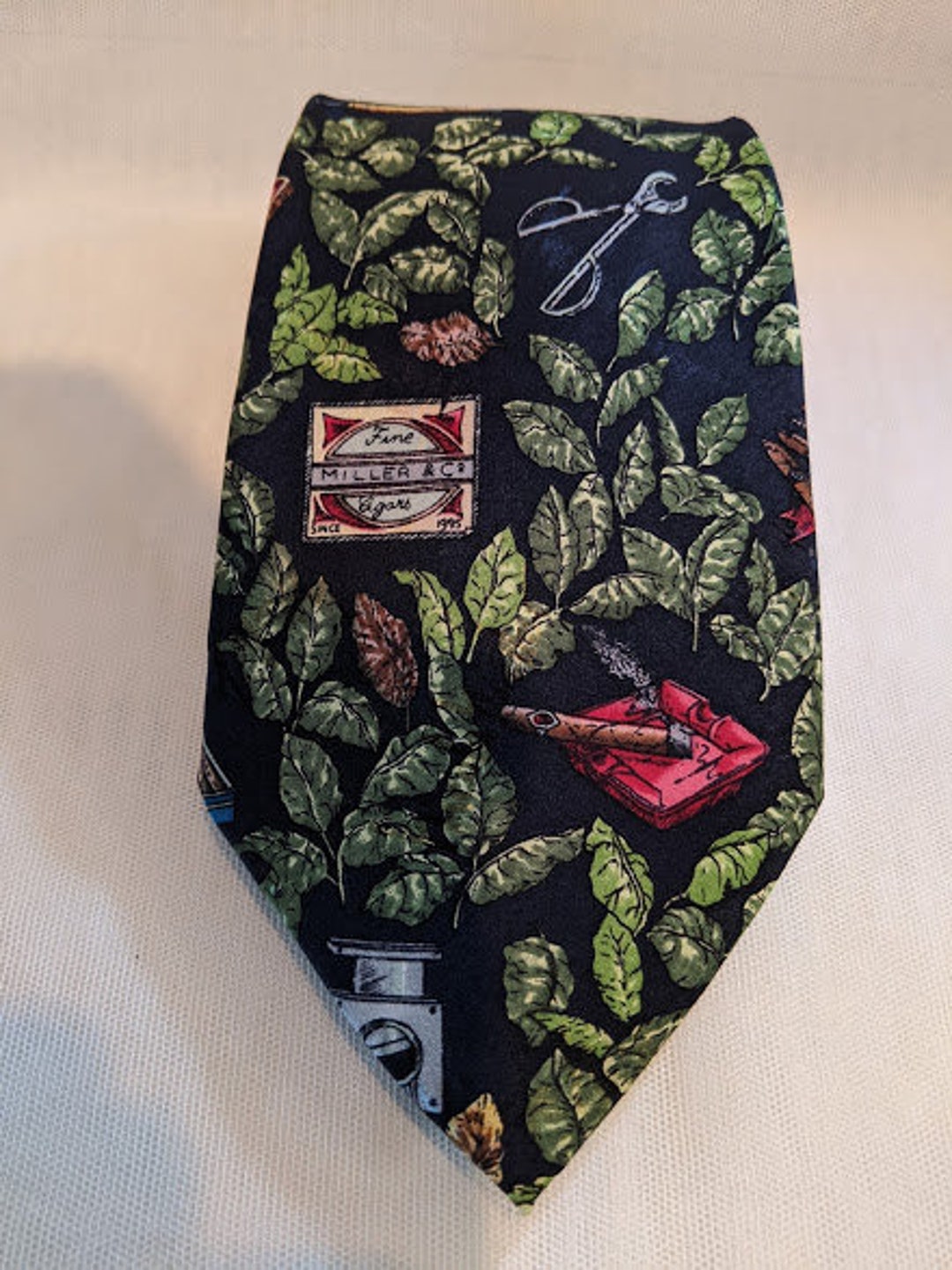 Vintage Nicole Miller Cigar Theme Necktie. Nicole Miller Designer ...