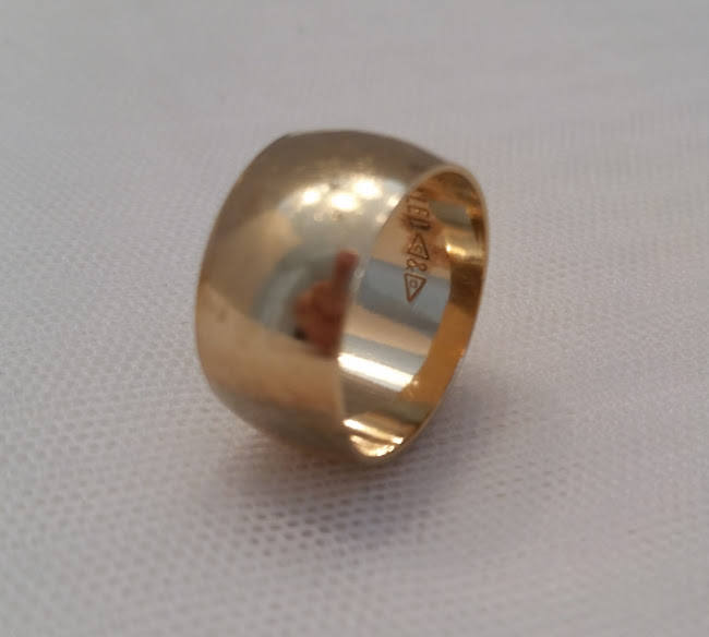 Vintage 10K Gold filled Cigar Band. Gold Band/Ring Retro Cigar Gold ...