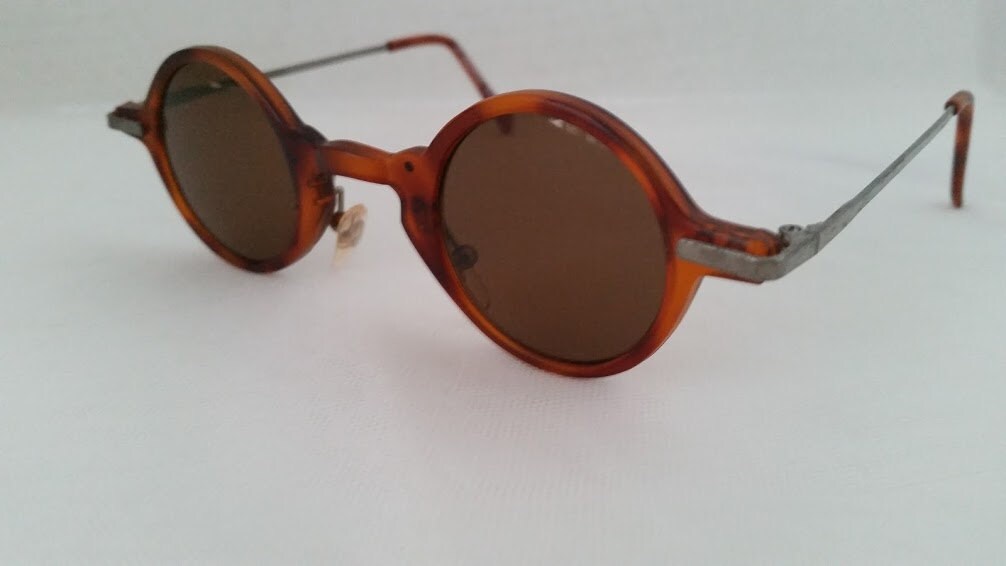 Vintage Small Round Plastic Retro Sunglasses Tortoise, Small Retro ...