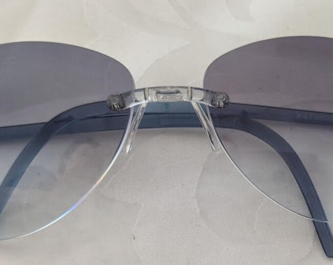 Vintage Rimless Small Aviator Style Swiss Flex Eyeglass Frame. Super ...