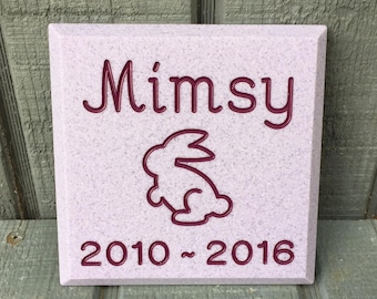 Rabbit grave marker | Etsy