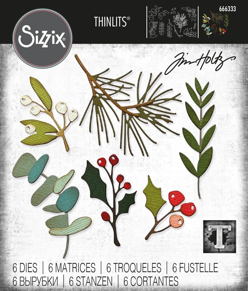Tim Holtz 2023 Christmas Sizzix Dies YOU PICK colorize Candle Shop ...