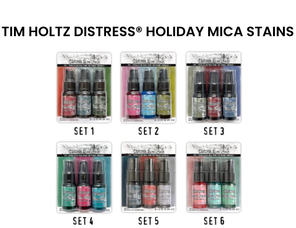 Ranger Tim Holtz Distress Mica Stain Sprays Holiday Christmas Set #1, 2 ...