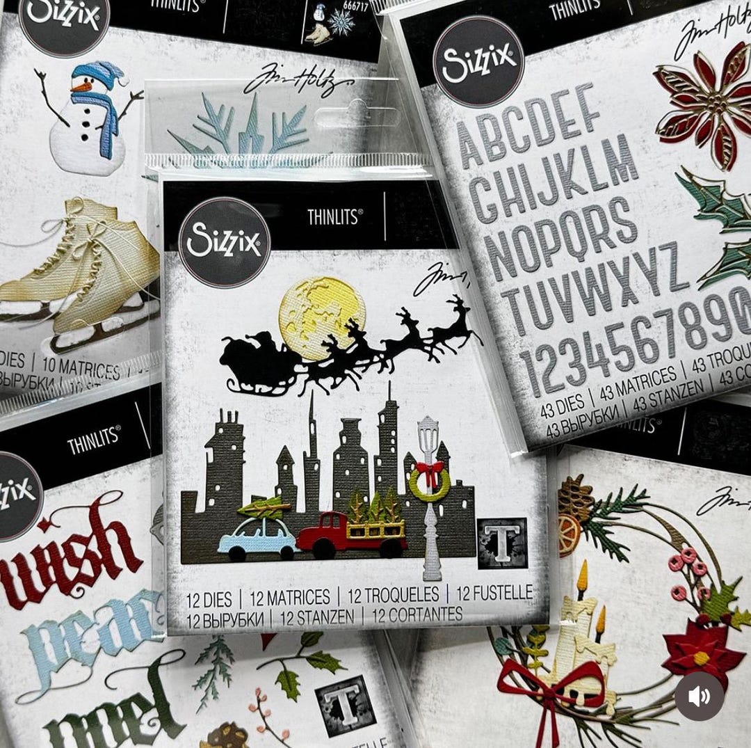 Tim Holtz 2024 Holiday Sizzix VAULT Dies- YOU PICK (holiday Classic ...