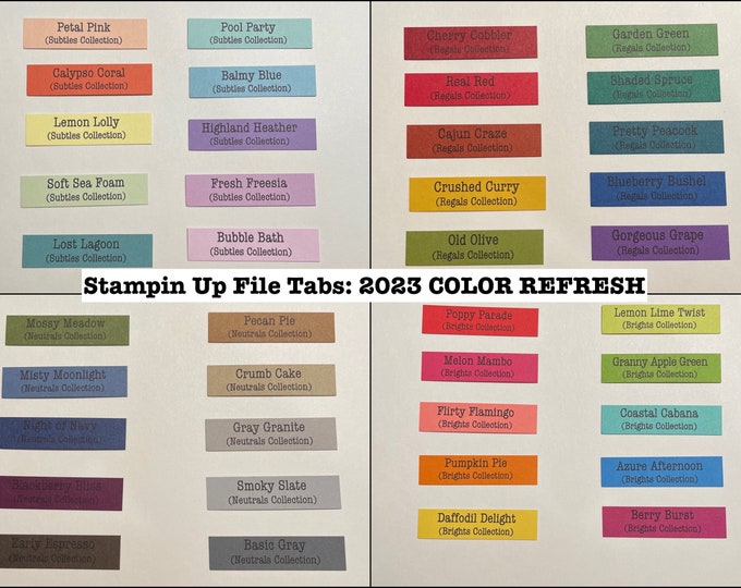Stampin up Complete Color COLLECTION IN-COLOR 2023-2025 & 2024-2026 ...