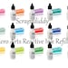 Hero Arts Reactive Ink PADS and INK REFILLS- Set Bundle of All 15 ...