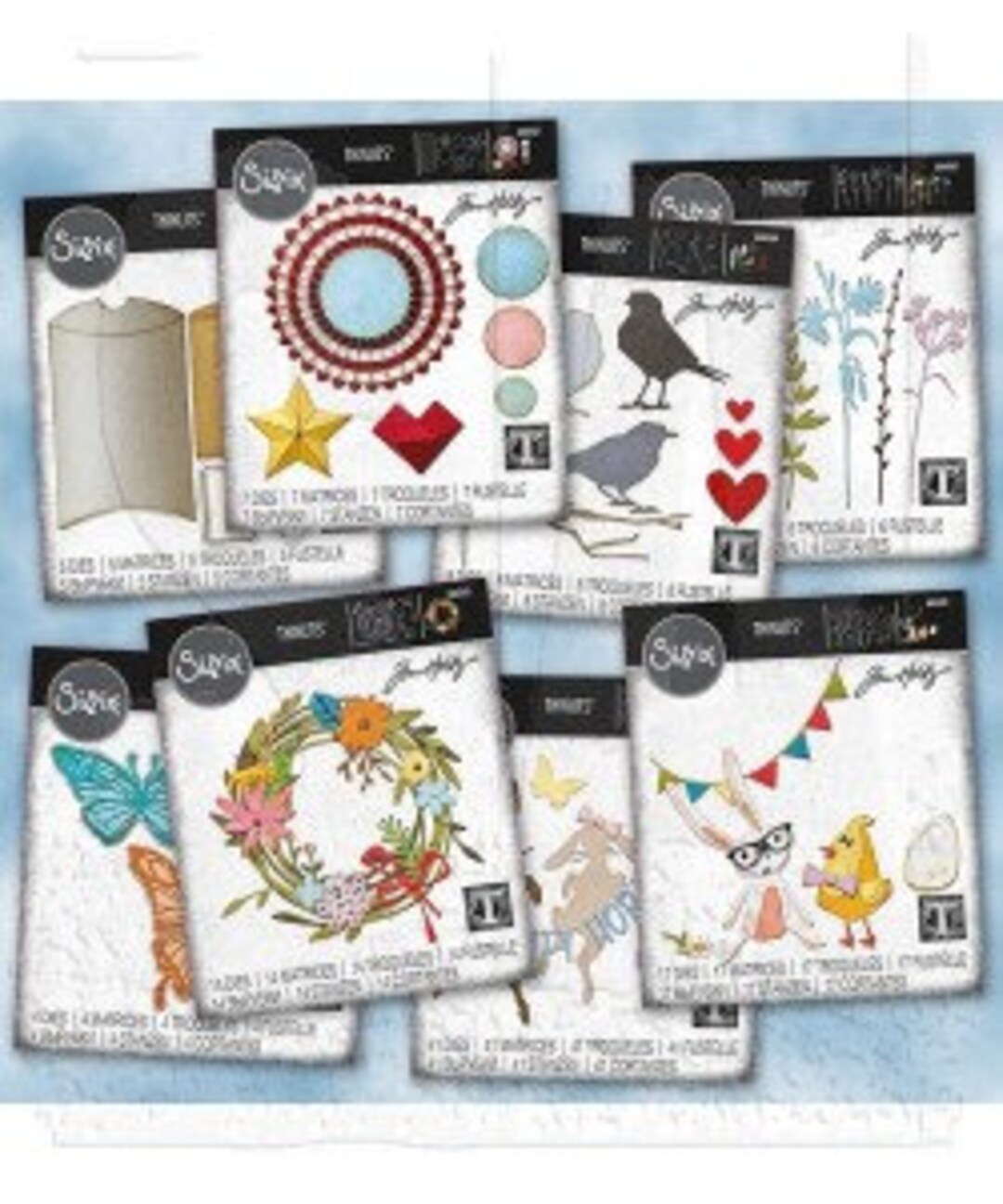 Tim Holtz 2024 Spring Sizzix VAULT Dies- U PICK (bunny + Chick, Funky ...