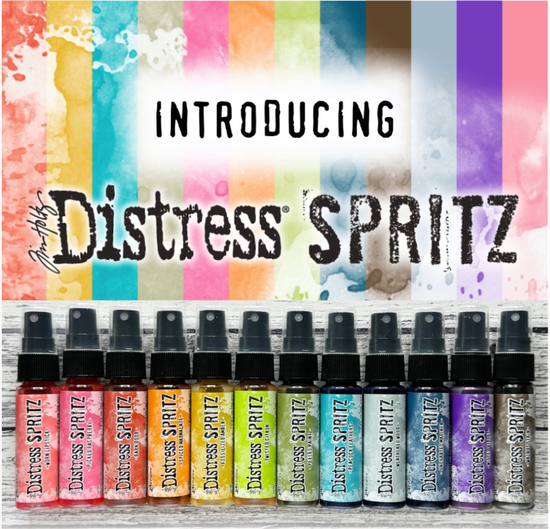 Ranger Tim Holtz DISTRESS SPRITZ SPRAYS- All 12 Color Set 2024 Bundle ...