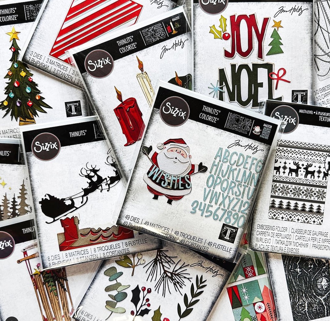 Tim Holtz 2023 Christmas Sizzix Dies- YOU PICK (colorize Candle Shop ...