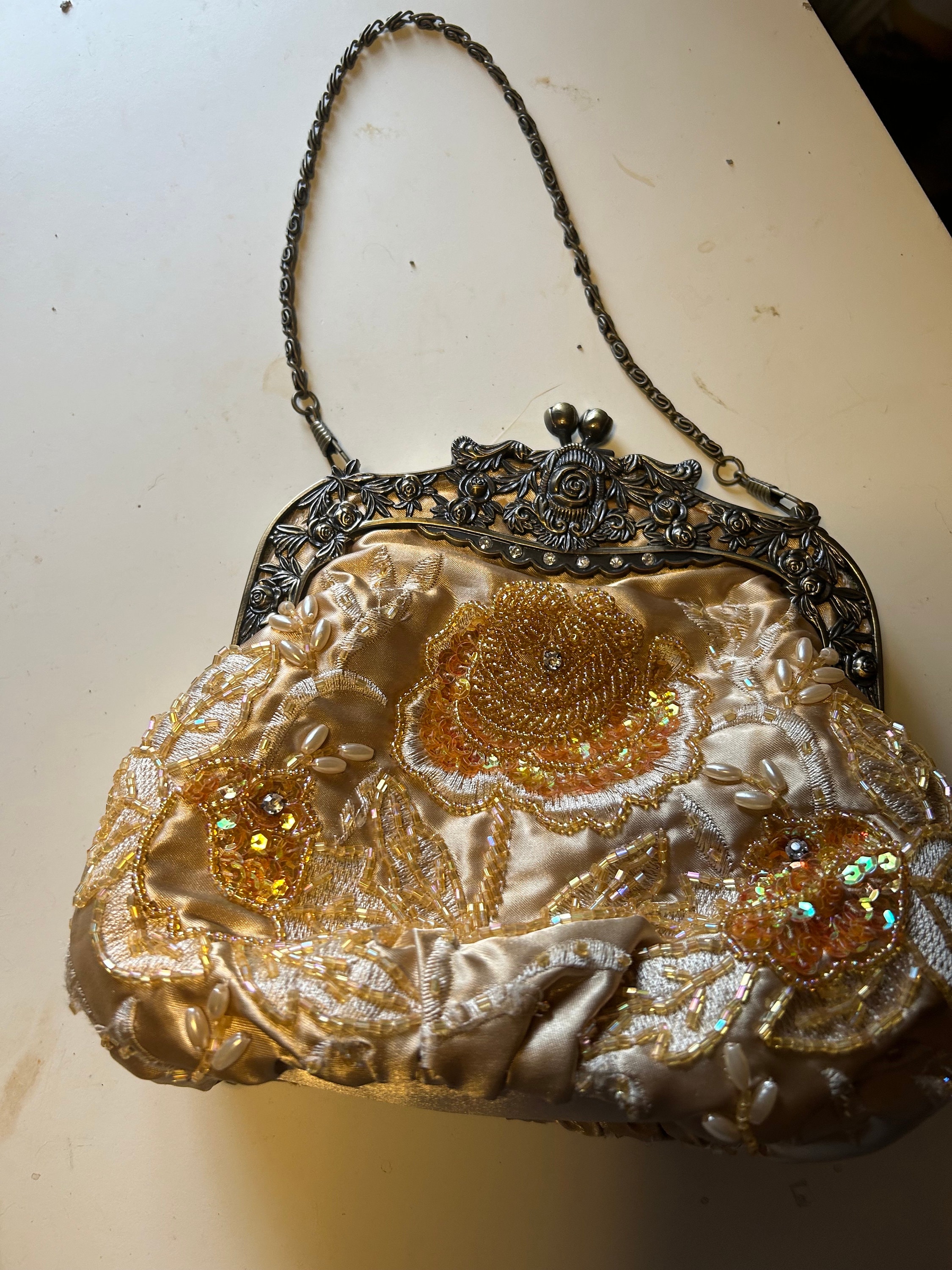 Vintage Victorian Look Evening Bag - Etsy