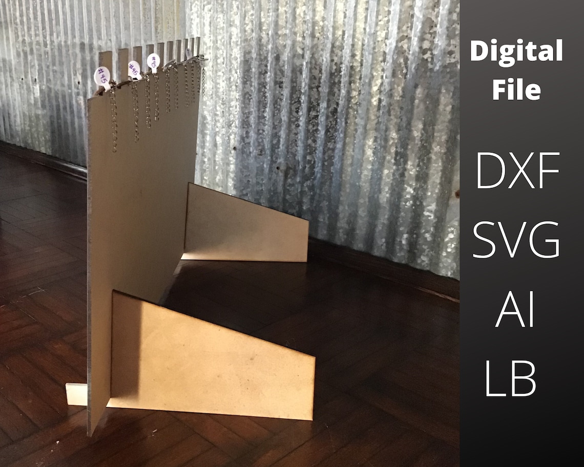 Necklace Display Laser Cut File Jewelry Display Glowforge - Etsy