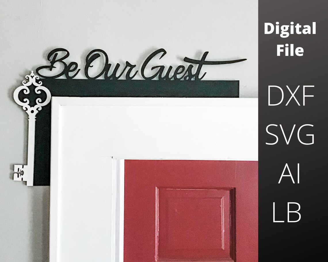 Be Our Guest Door Topper Guest Room Sign Instant Download | Etsy