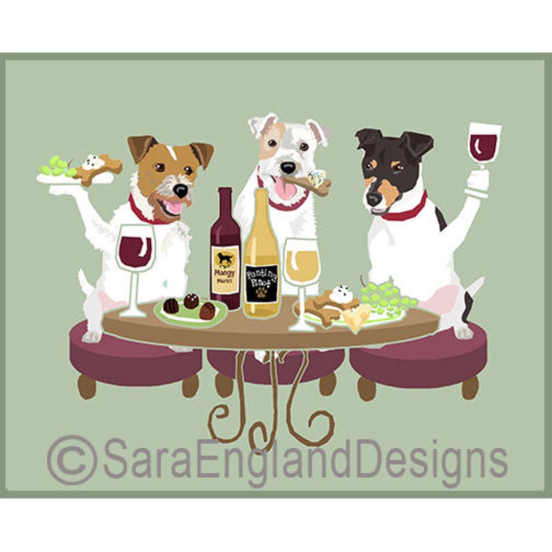 Dogs Wineing - Jack Russell Terrier - Etsy