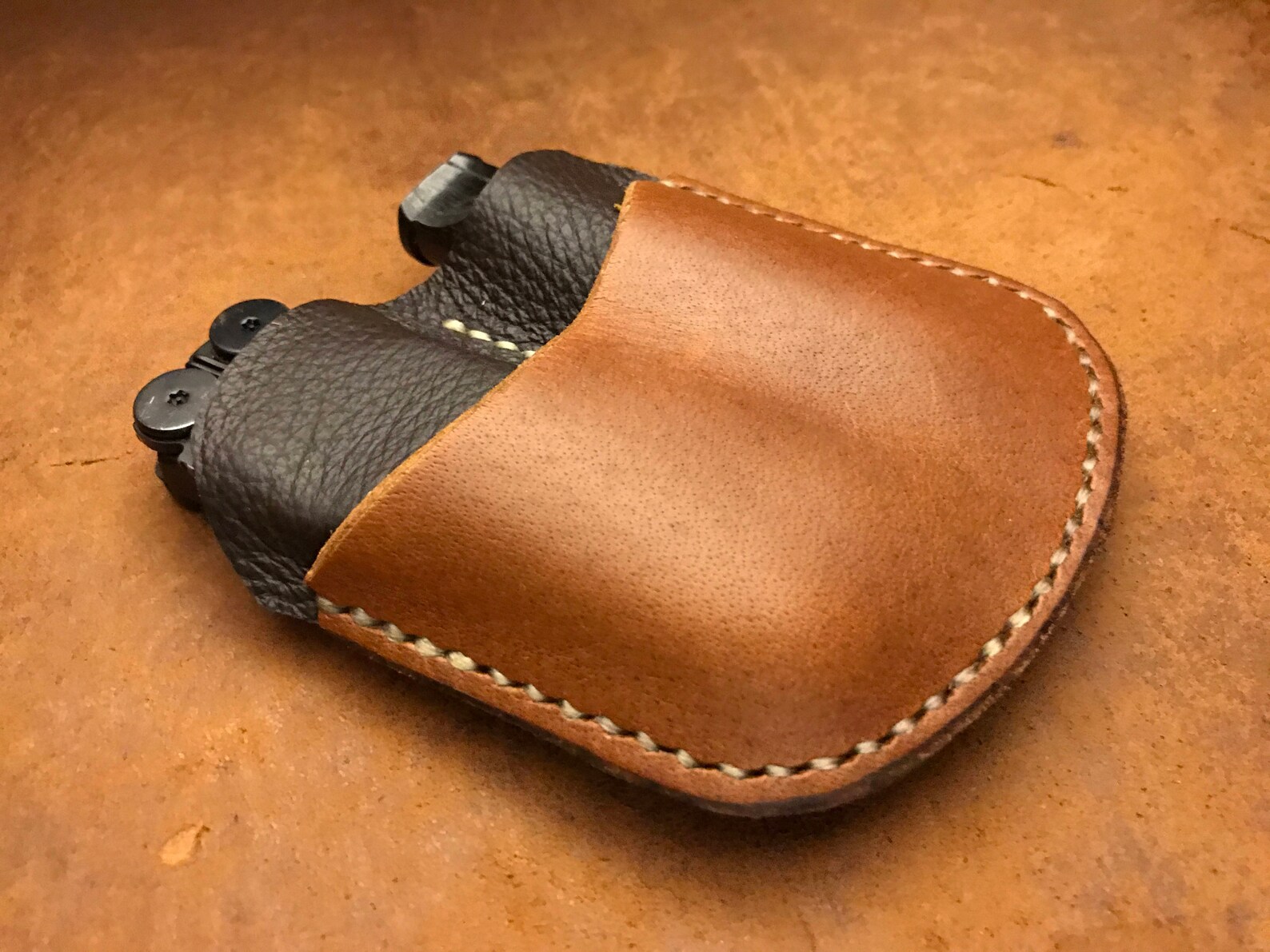 EDC Pocket Organizer Leather Sheath EDC3 Dualtone - Etsy