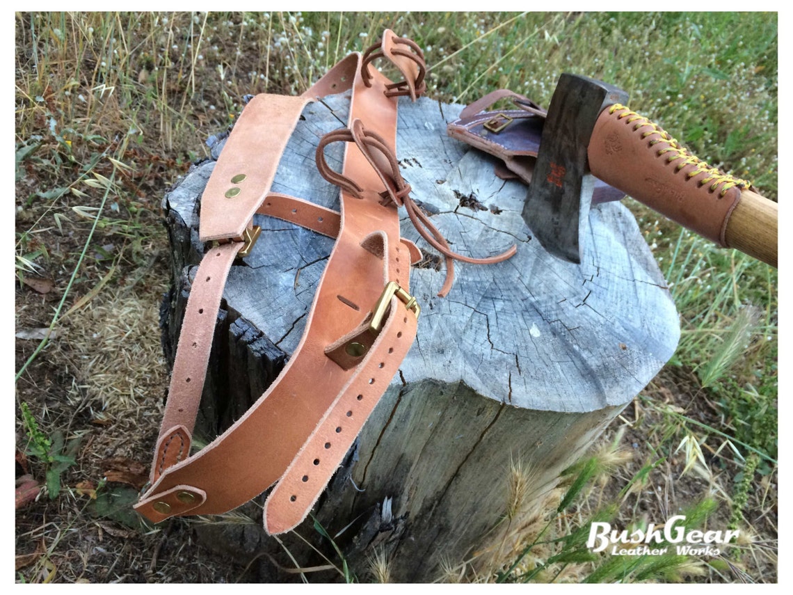 Leather Axe Shoulder Strap / Carry sling system | Etsy