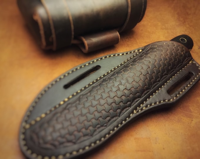 EDC Crossdraw Leather Sheath - Etsy