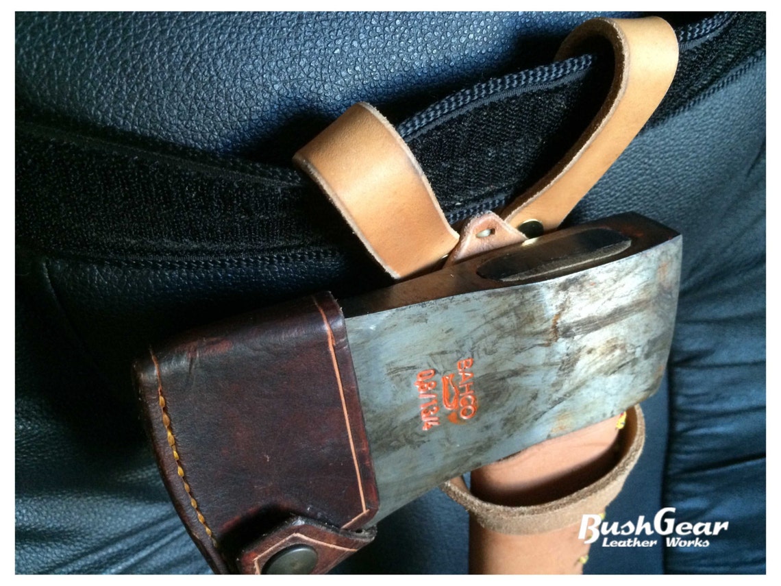 The x Leather Axe Belt Loop / Holster - Etsy