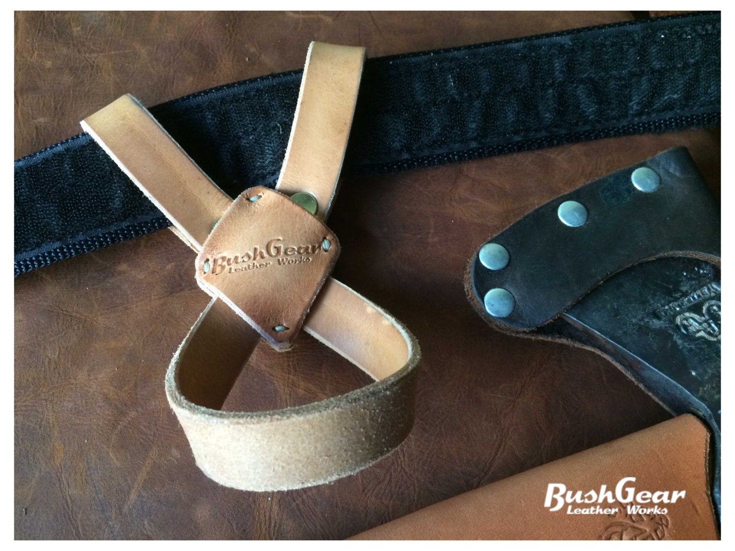The x Leather Axe Belt Loop / Holster | Etsy