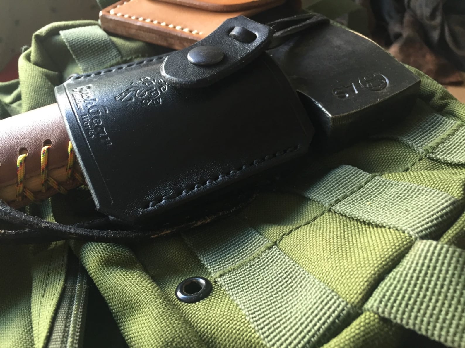 Leather Axe Belt Loop / Holster Molle Mod 3 - Etsy