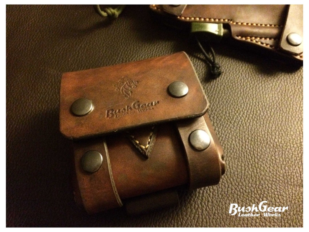 Leather Pouch / Survival Kit / Bushcraft / Molle SMALL - Etsy