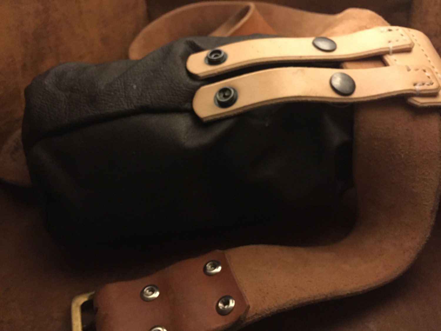 Handmade Leather Folding Pouch | Etsy